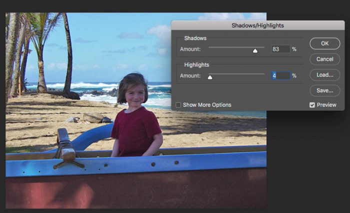 Using the shadow and highlight tool - ImageExplorers